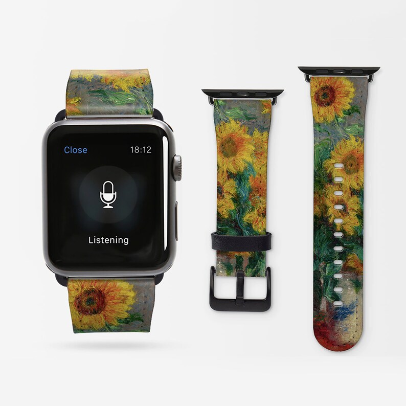Claude Monet bouquet of Sunflowers Apple Watch - Etsy
