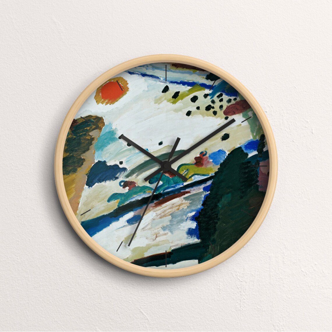 Vasily Kandinsky romantic Landscape Wall Clock | Etsy