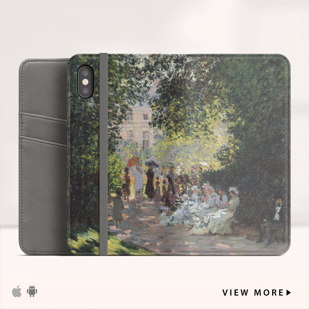 Claude Monet "the Parc Monceau" iPhone 15 Pro Max Wallet Case iPhone XR ...