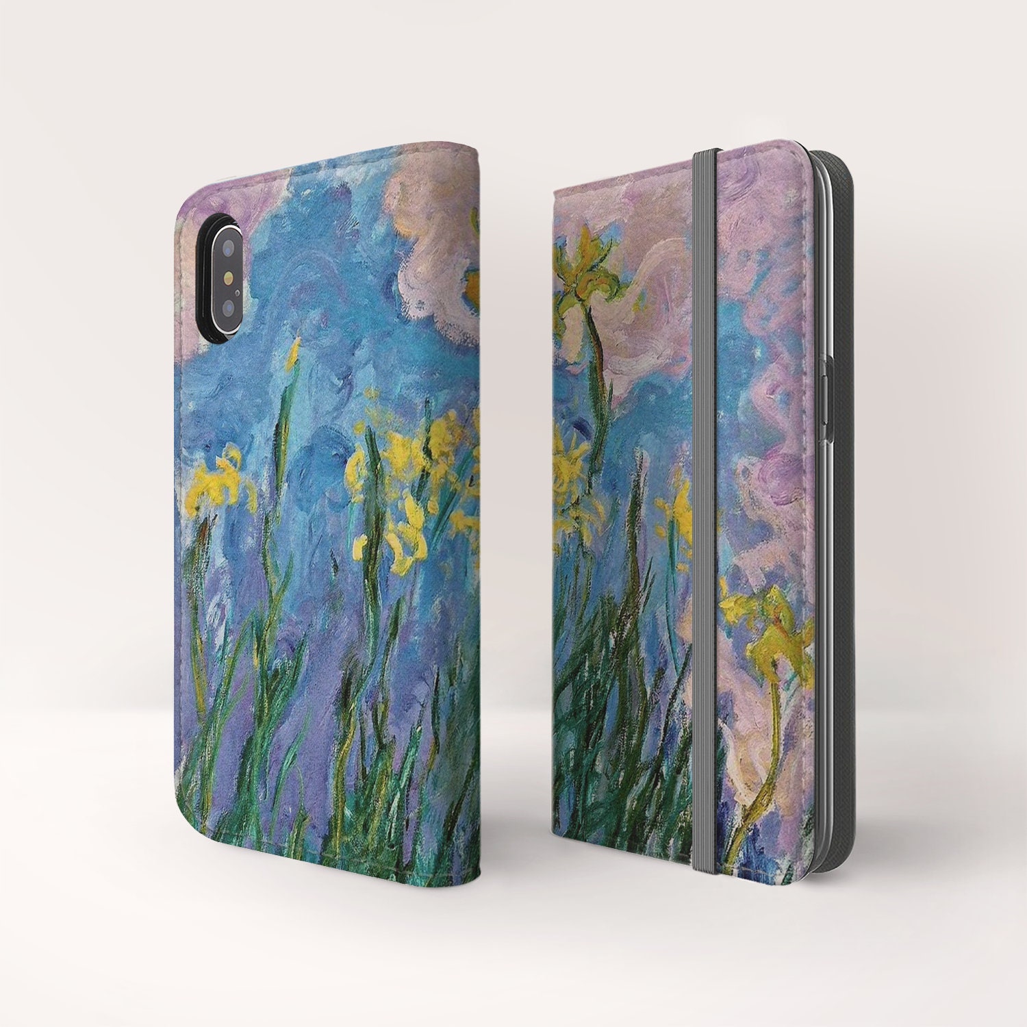 Claude Monet Iris Jaunes iPhone 12 Pro Max wallet | Etsy