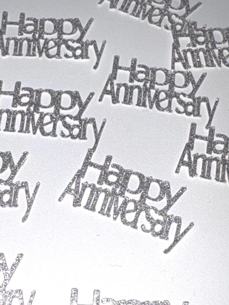 Happy Anniversary Confetti, Table Scatter, 50 Pieces - Etsy