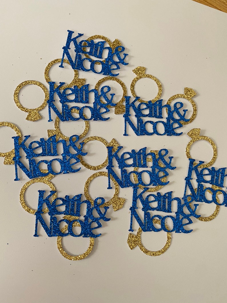 Personalized Confetti Ring Confetti 50 pieces | Etsy