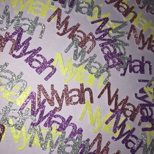 Personalized Name Custom Glitter Confetti-birthday Confetti Bridal ...