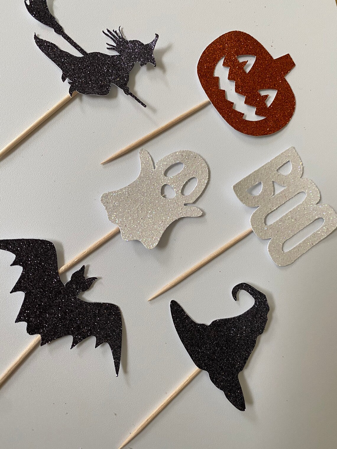 Halloween Cupcake Toppers set of 6 - Etsy