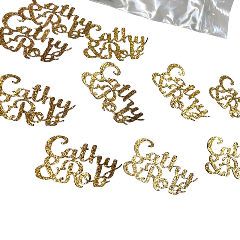 Glitter Name Cards - Etsy