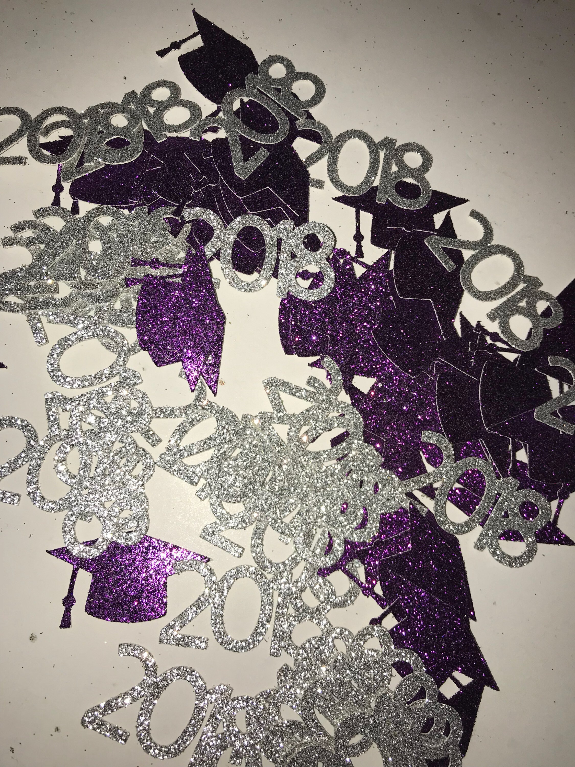 Graduation Confetti-glitter-personalized Die Cuts Graduation - Etsy