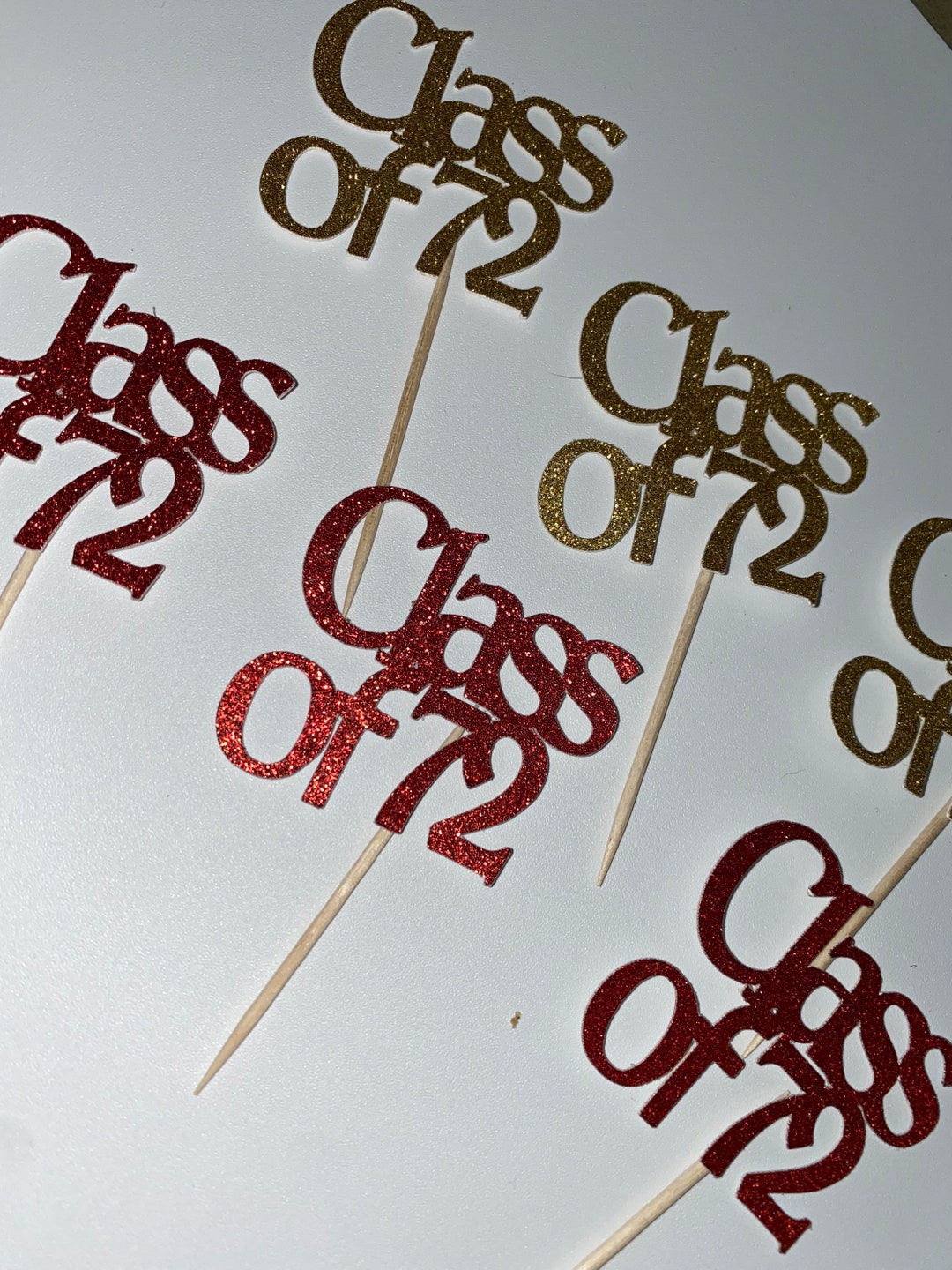 Class of Cupcake Toppers Set of 6 Reunions graduations - Etsy