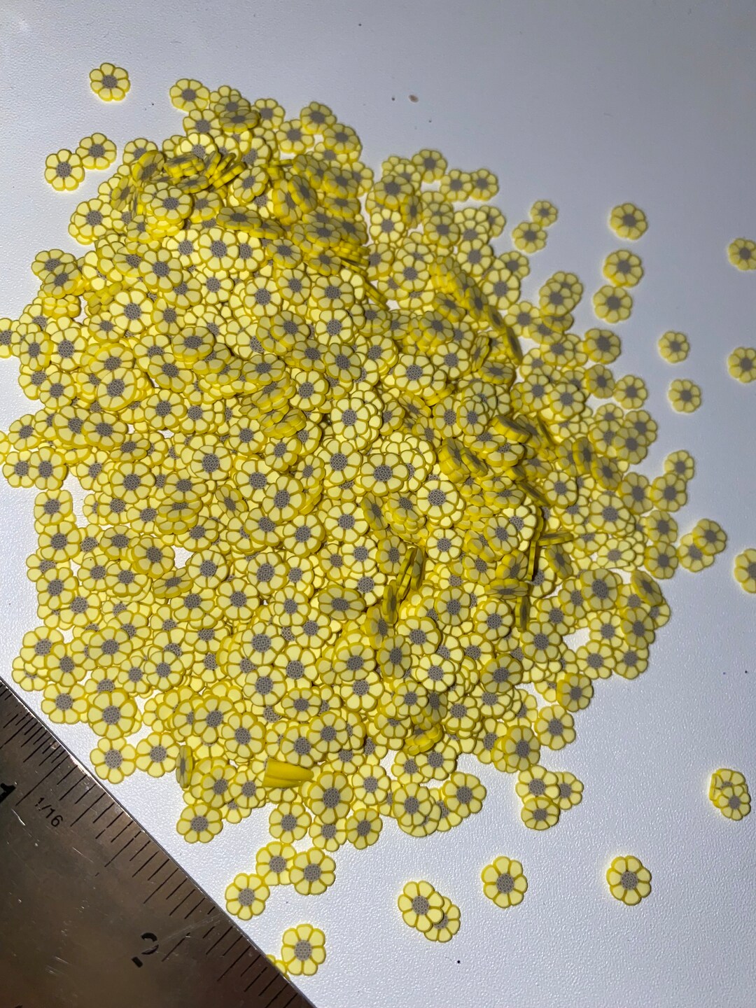 Tiny Sunflowers Polymer Clay Sprinkles Glitter Mix Ready to Ship 0.5 Oz ...