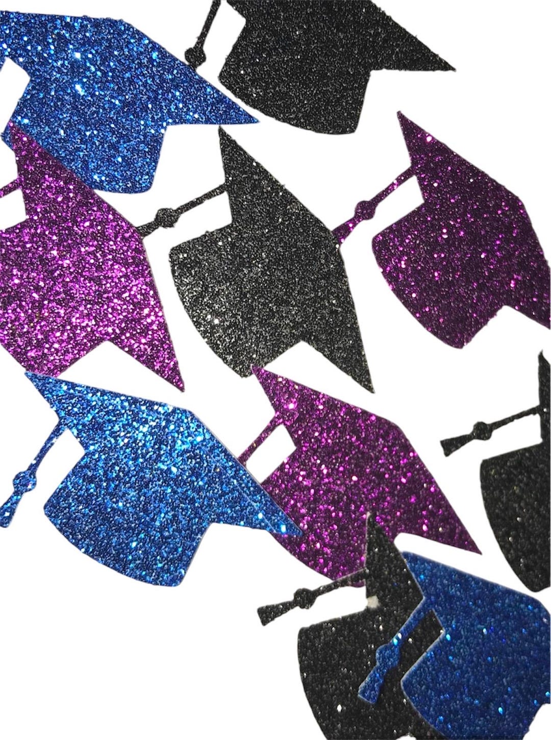 Graduation Confetti-glitter-personalized Die Cuts- Graduation Caps ...