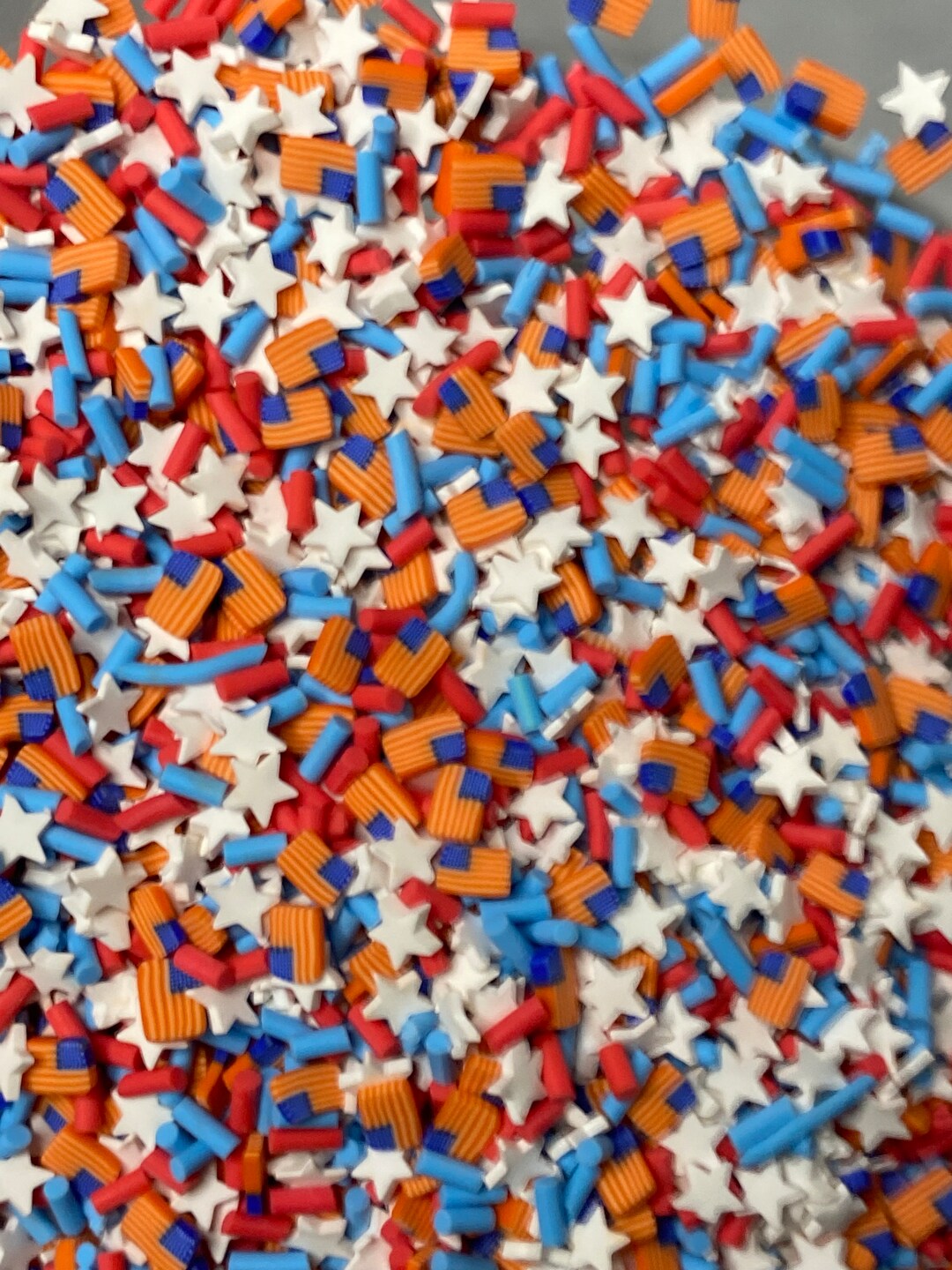 Tiny Red White and Blue Sprinkles With Flags Ready to Ship 0.5 Oz - Etsy