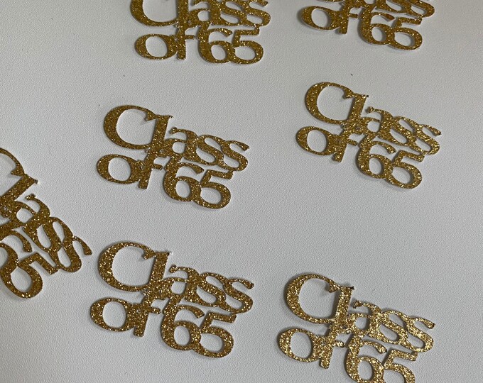 Personalized School Reunion Confetti Custom Grad Year, School Initials ...