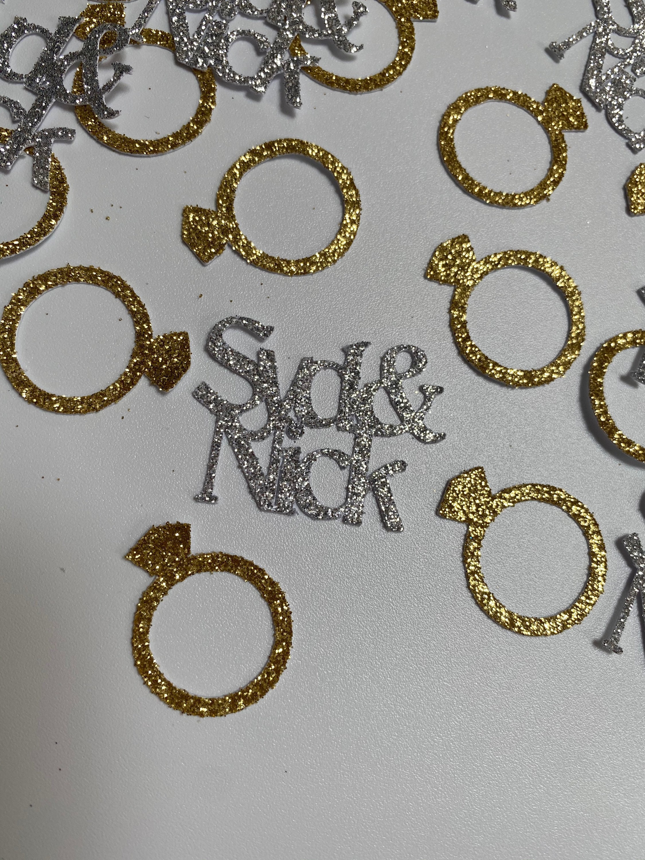 Personalized Confetti ring Confetti 50 Pieces - Etsy