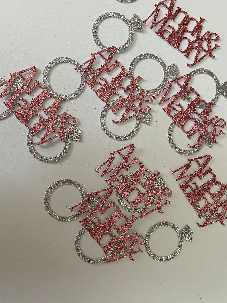 Personalized Confetti ring Confetti 50 Pieces | Etsy