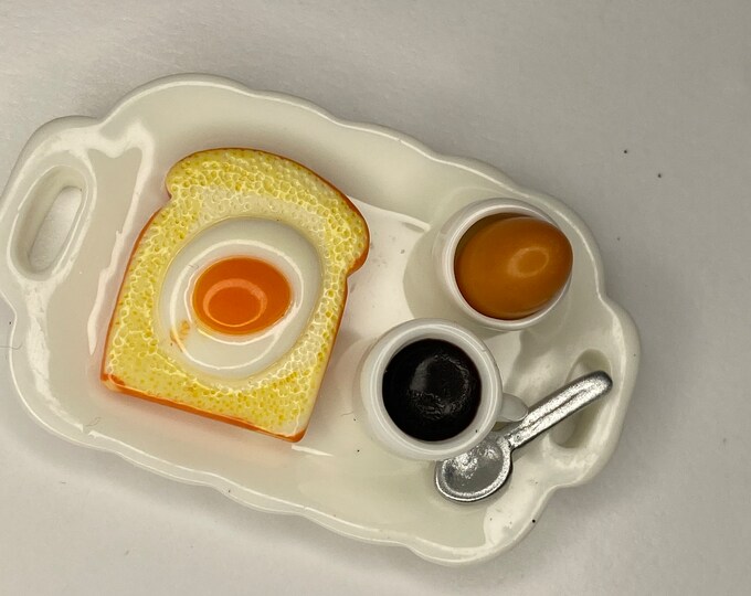 Resin Miniature Breakfast Tray With Fake Food - Etsy