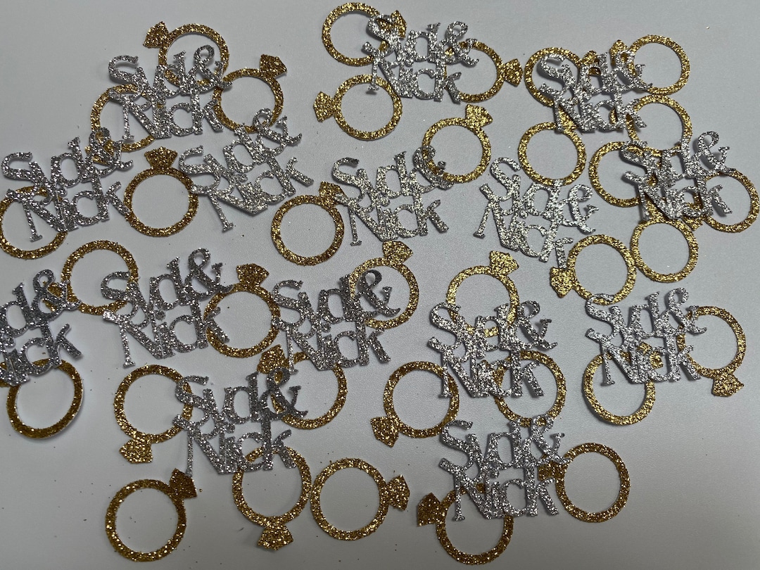 Personalized Confetti -ring Confetti - 50 Pieces - Etsy