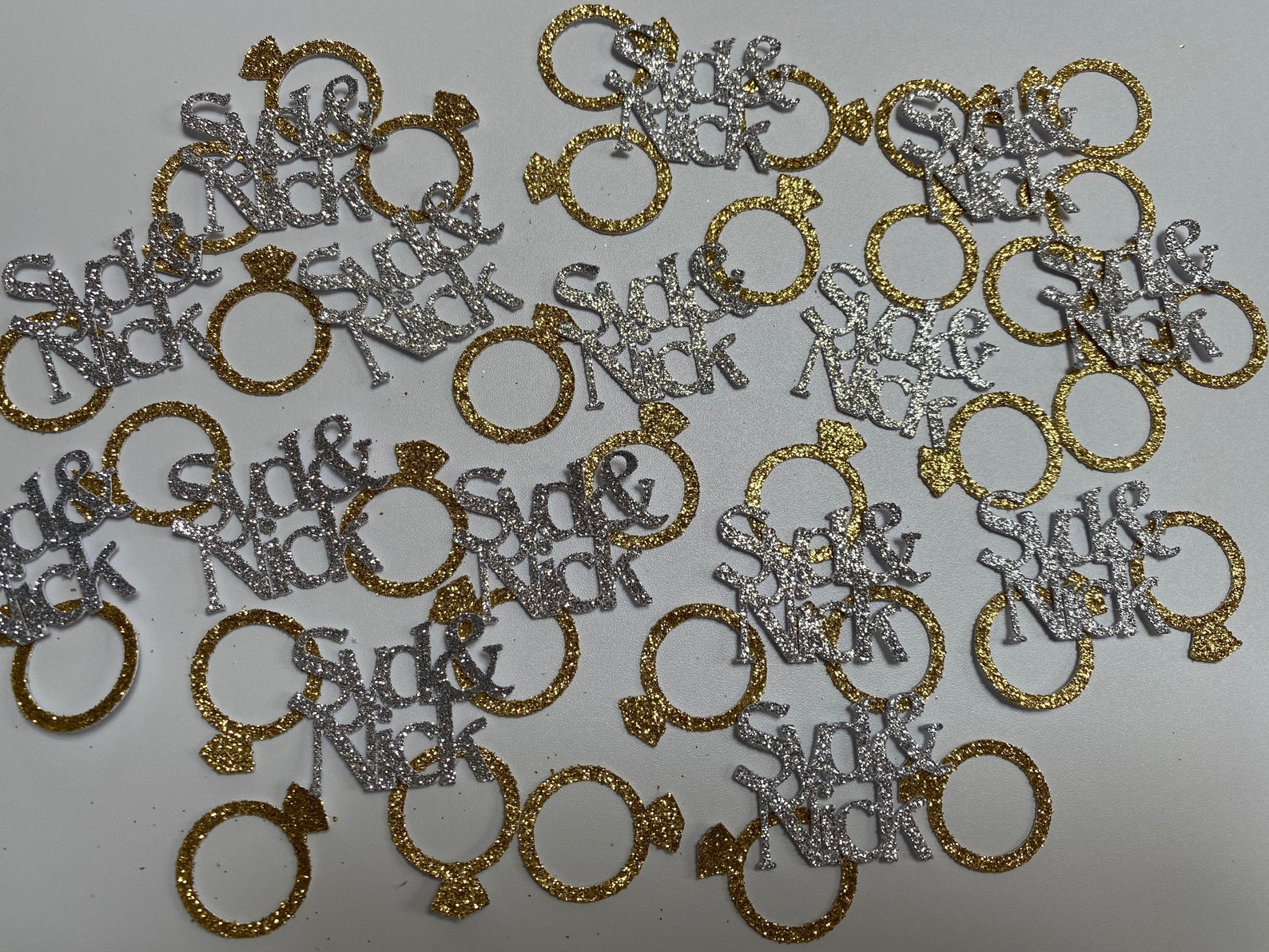 Personalized Confetti ring Confetti 50 Pieces - Etsy