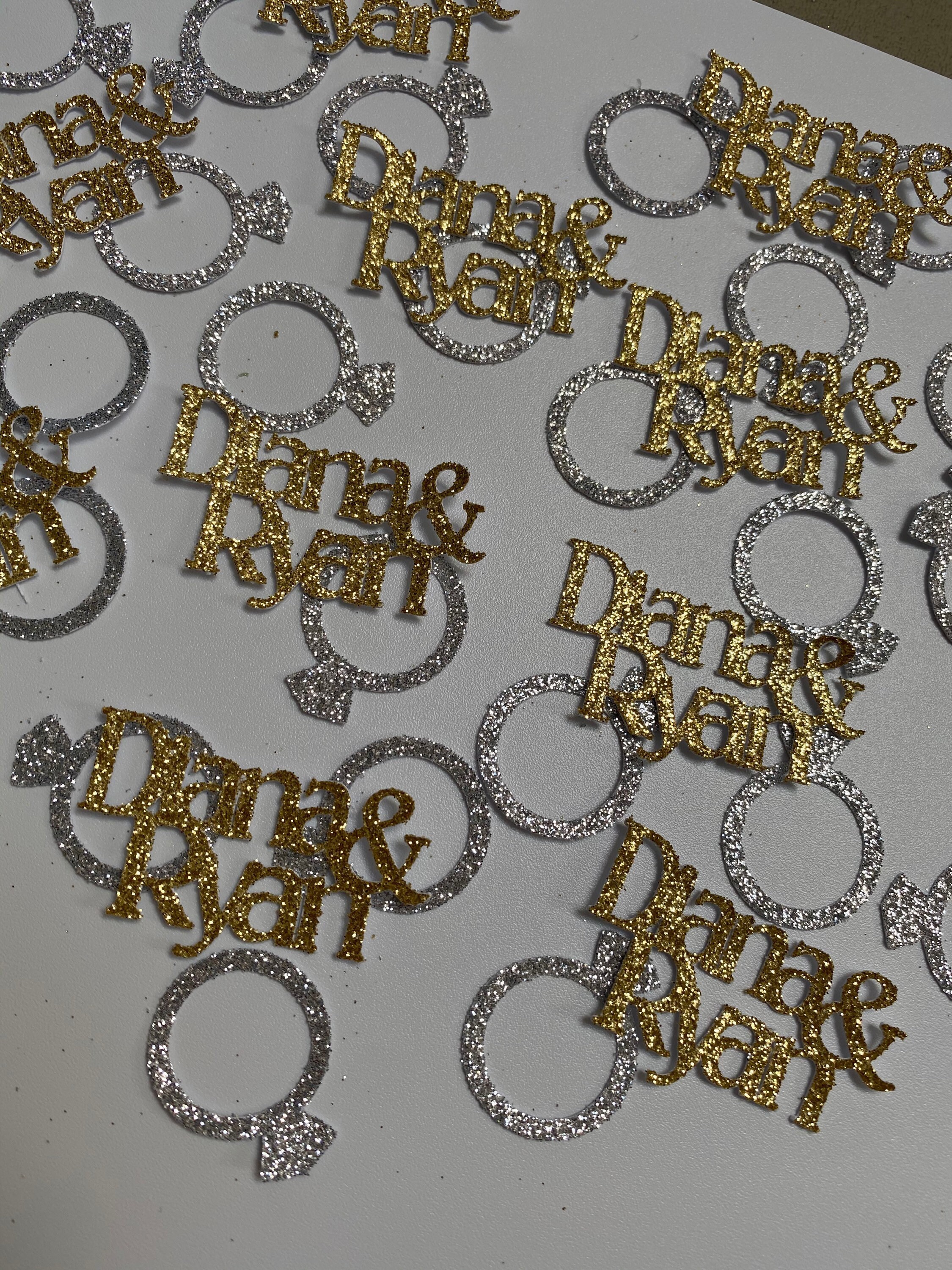 Personalized Confetti ring Confetti 50 Pieces - Etsy