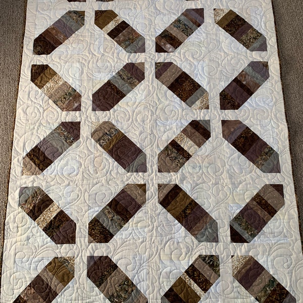 Brown Quilt - Etsy
