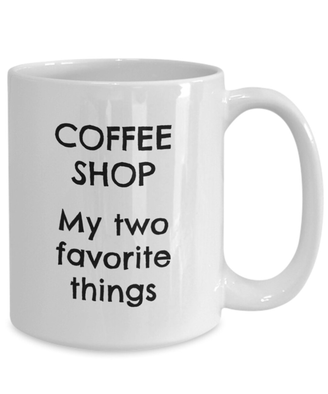 Coffee Shop Mug, Funny Shopping Mug, Favorite Things to Do Mug - Etsy