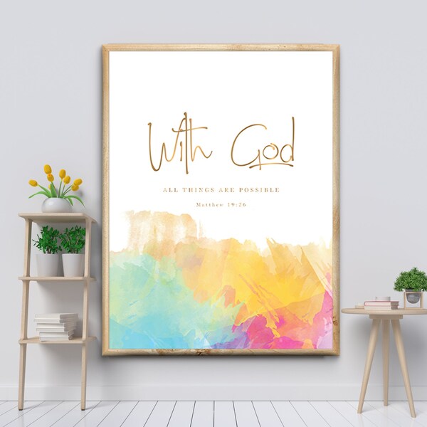 Gold Bible Verse Art - Etsy