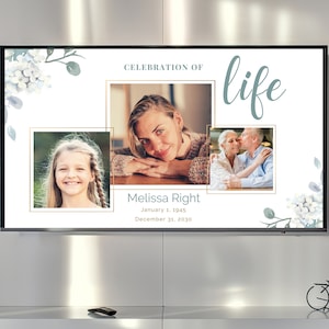 Memorial Service Slideshow Template With Orchids, Funeral Photo Video ...