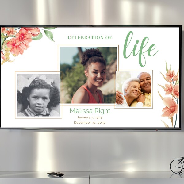 Funeral Slideshow Template - Etsy