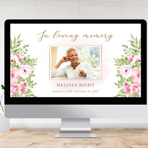 Zoom Funeral Background, Template for Virtual Memorial Service ...