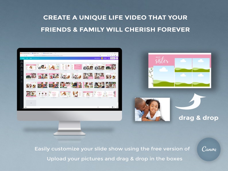 Celebration of Life Slideshow for Woman Memorial Video - Etsy