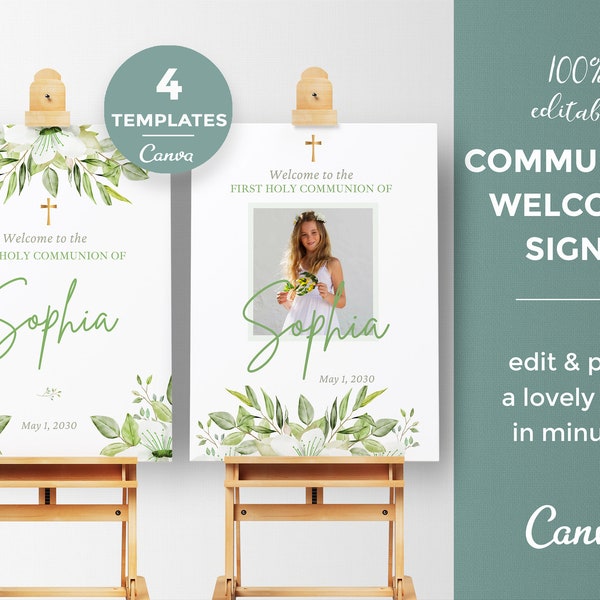 1st Holy Communion Poster - Etsy