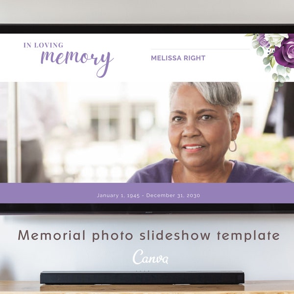 Funeral Slideshow - Etsy