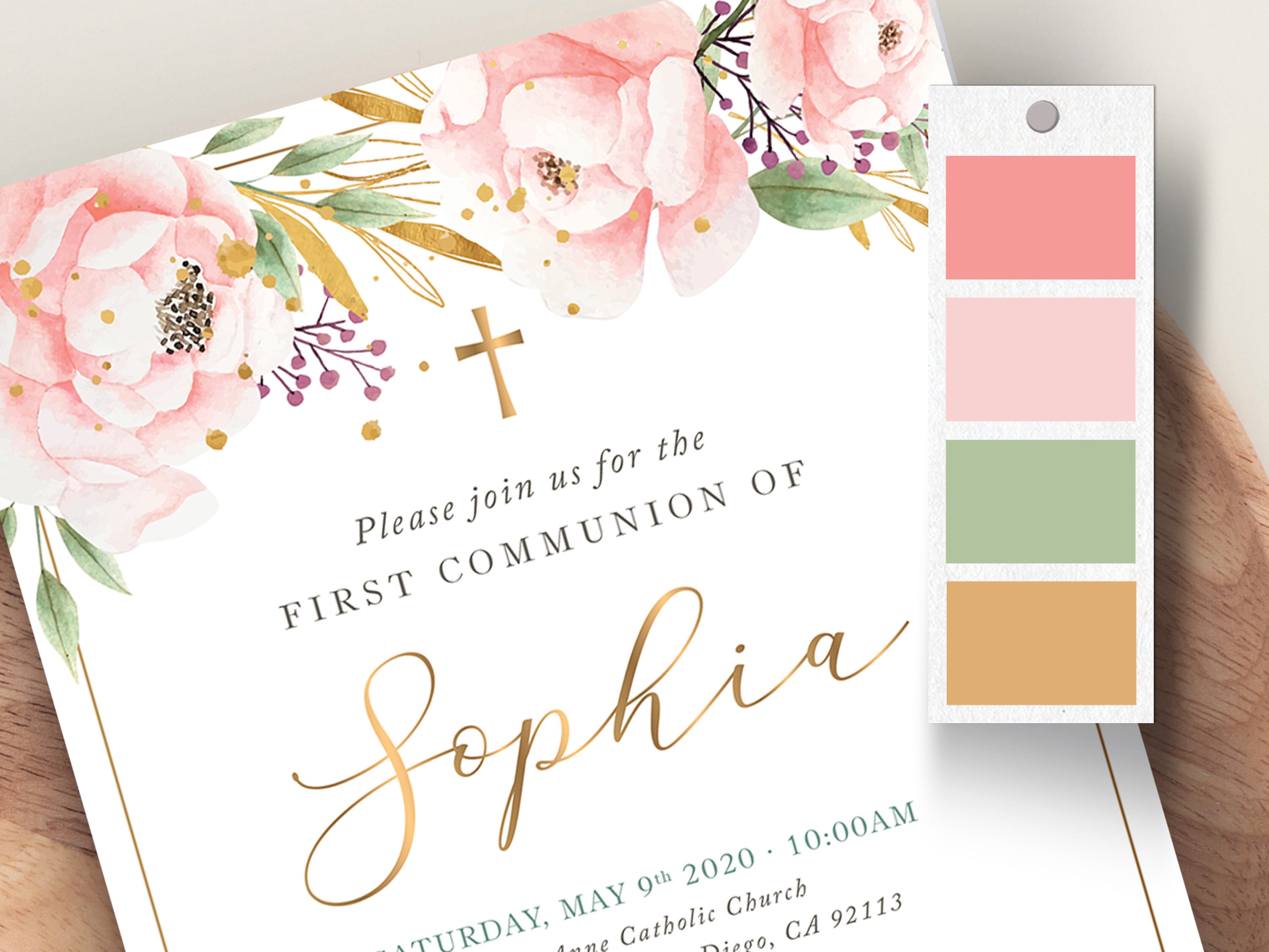 First Communion Templates Set for Girl Holy Communion | Etsy