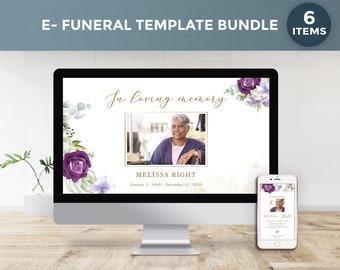 Purple Funeral Background - Etsy