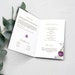 Funeral Program Template Purple Roses Memorial Program - Etsy