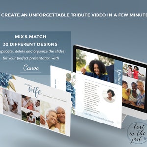 Editable Funeral Slideshow Template, Memorial Video Template, Life ...
