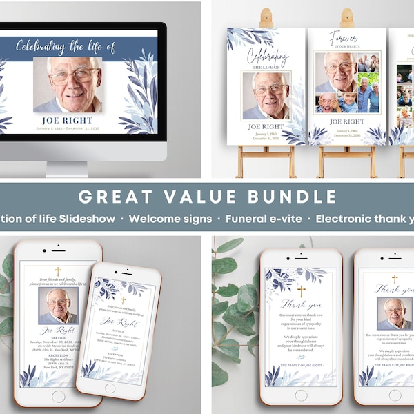 Celebration of Life Video Template - Etsy