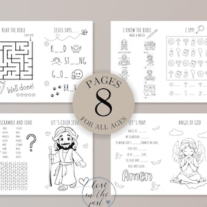 Editable and Printable First Communion Activity Book for Kids - Etsy
