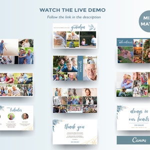 Funeral Video Template for Man, Memorial Slideshow Template, Life ...