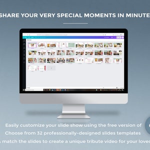 Funeral Slideshow Template With Music, Femenine Memorial Video Template ...