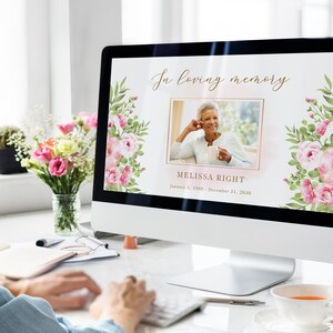 Zoom Funeral Background, Template for Virtual Memorial Service ...