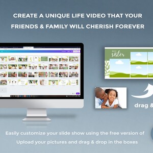 Celebration of Life Slideshow Template, Memorial Video With Yellow ...