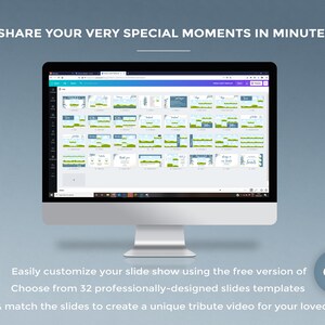 Funeral Video Template for Man, Memorial Slideshow Template, Life ...