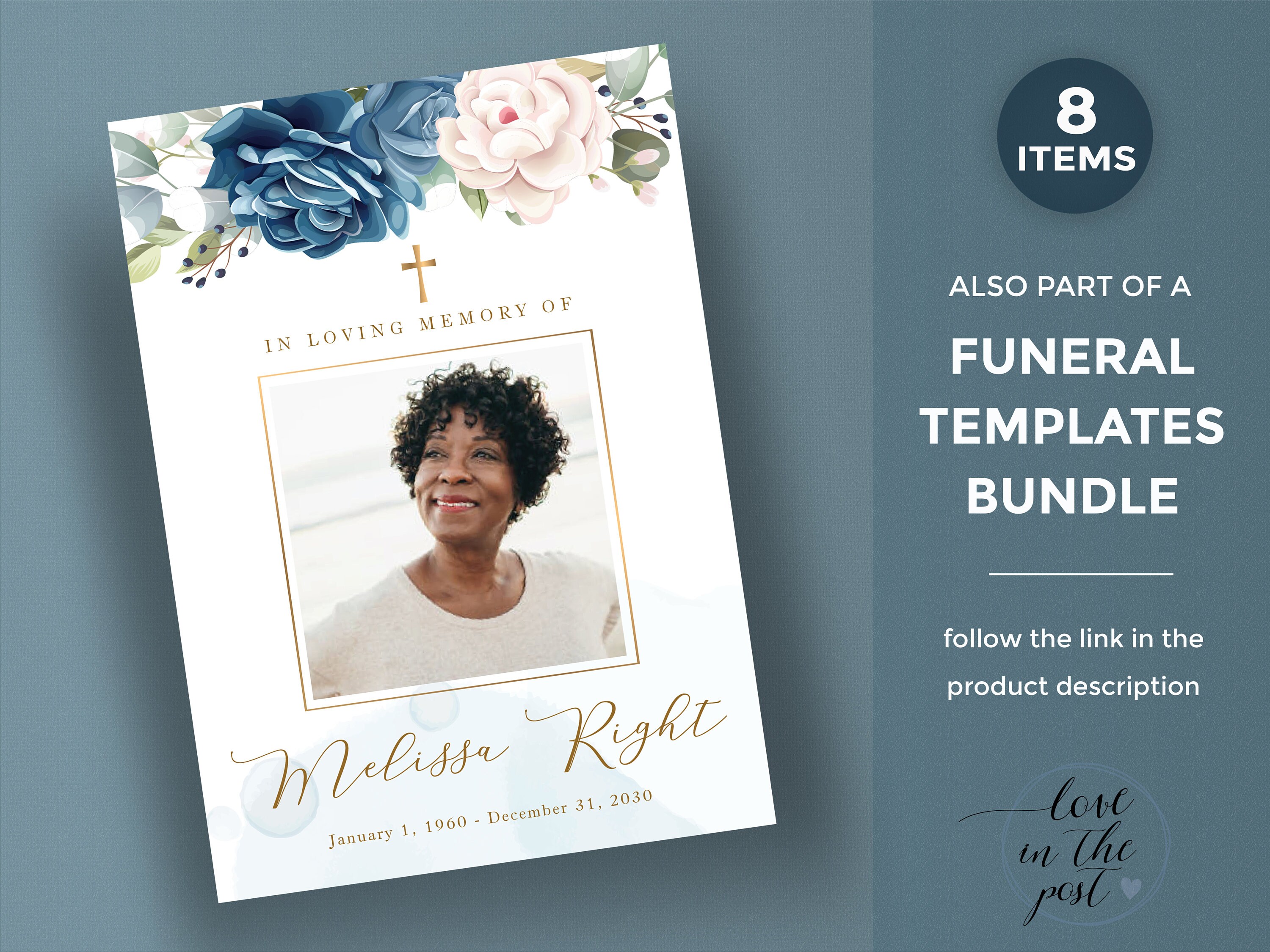 Virtual funeral background ZOOM template for virtual memorial | Etsy