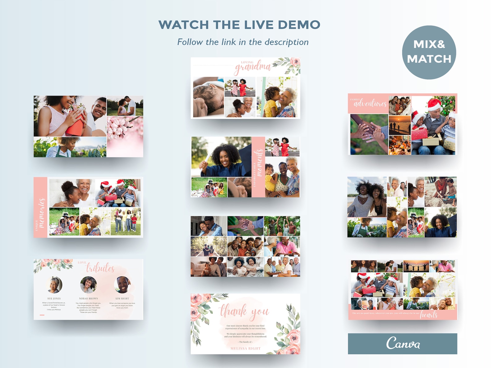 Celebration of Life Slideshow, Memorial Video Template, Life Tribute ...