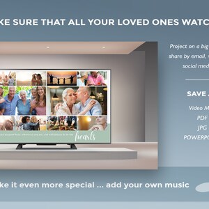 Funeral Slideshow Template With Music, Femenine Memorial Video Template ...