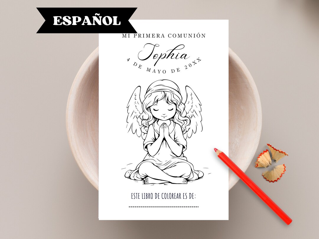 SPANISH Editable and Printable First Communion Activity Book for Kids ...