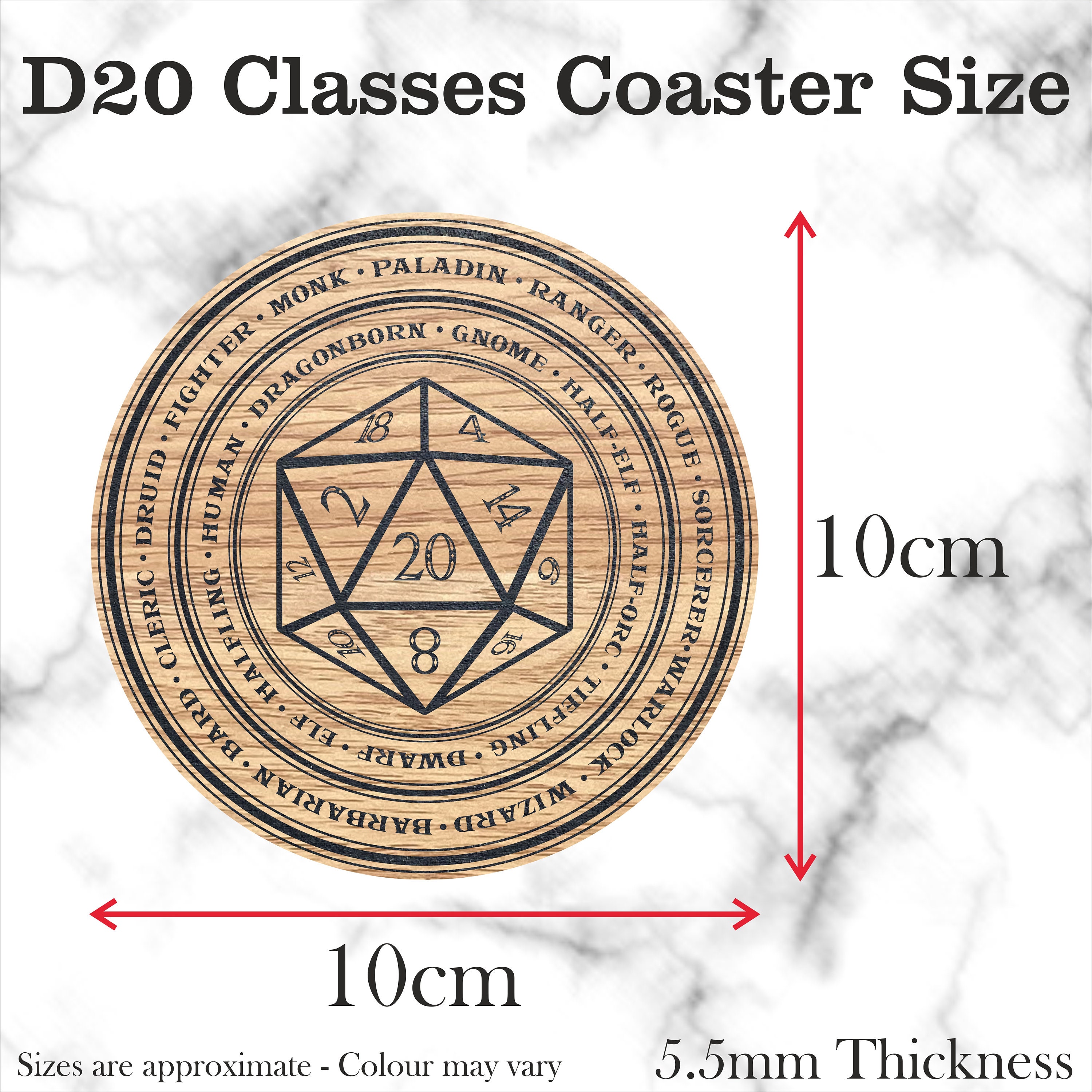 D20 Dungeons and Dragons themed coasters D&D | Etsy