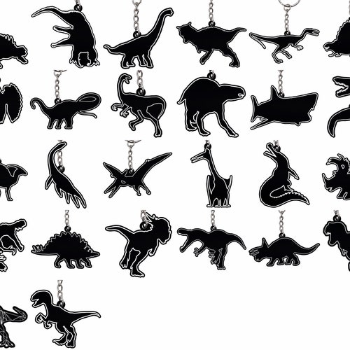 DINOSAUR KEYCHAIN Key Chain Blue Key Ring Key Fob Animal Cute - Etsy