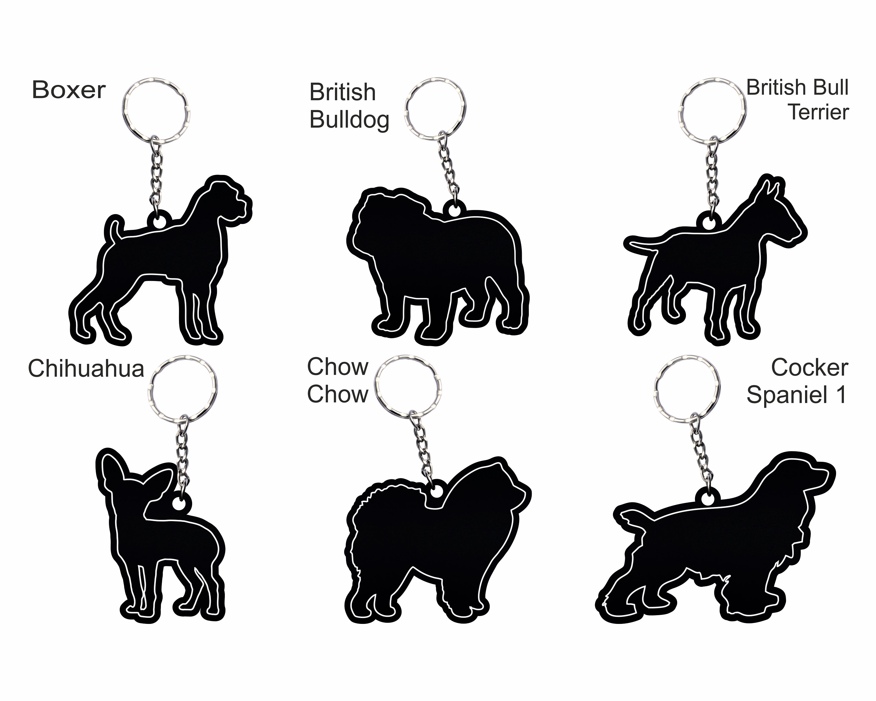 Dog Key Rings - Etsy UK