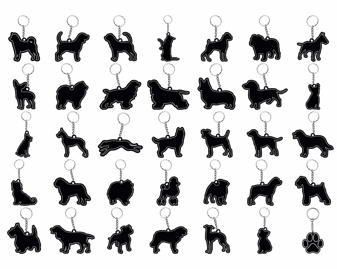 Dog Key Rings - Etsy UK
