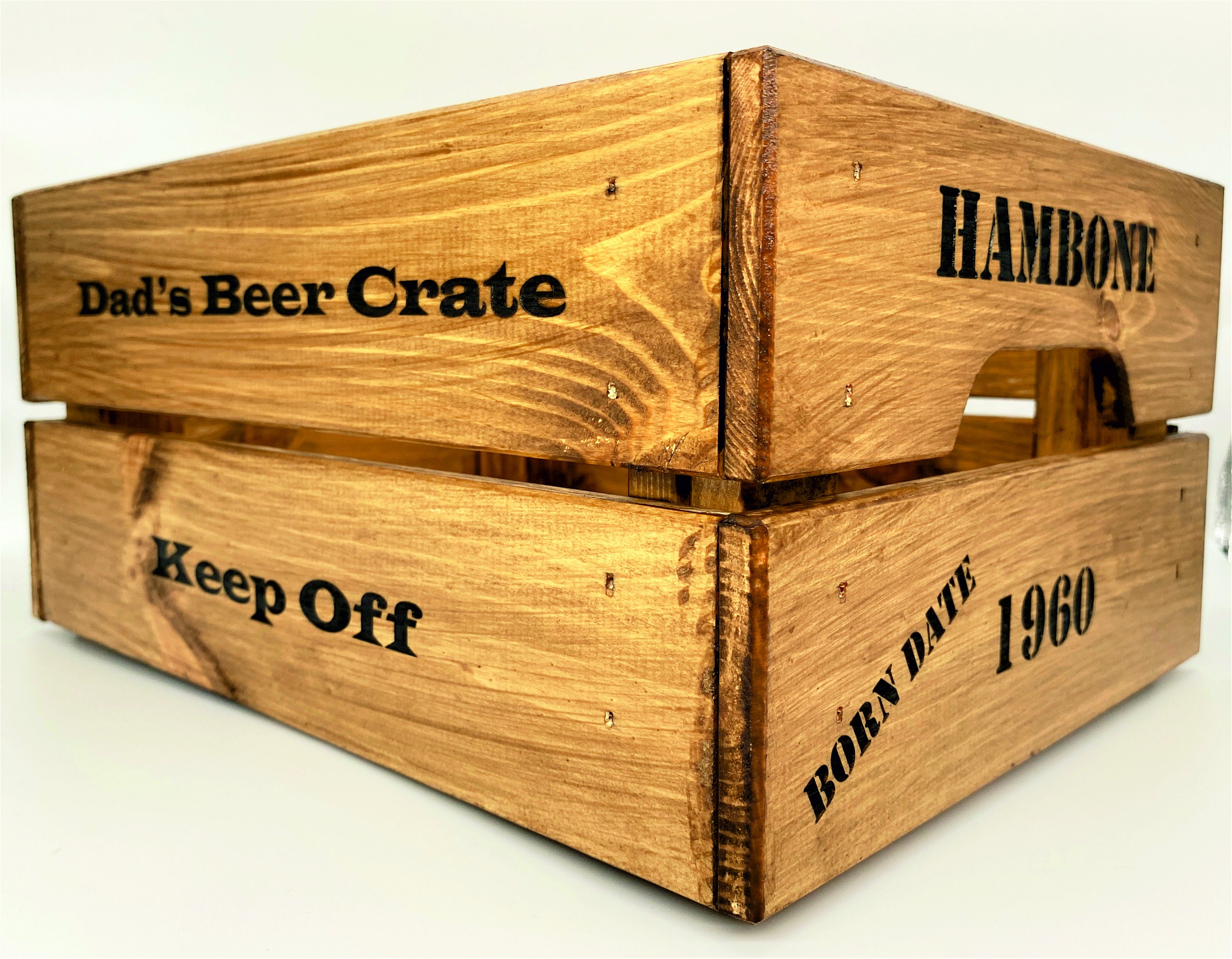 Personalised Wooden Beer Crate - Etsy UK